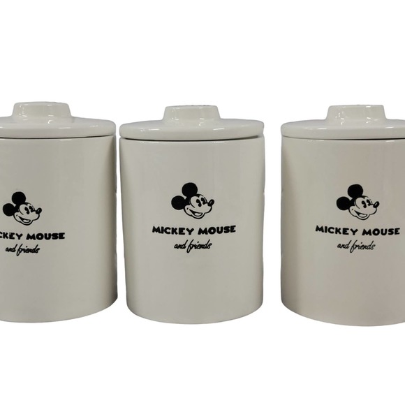 Disney | Kitchen | Set Of 3 Disney And Friends Mickey Mouse Minnie ...